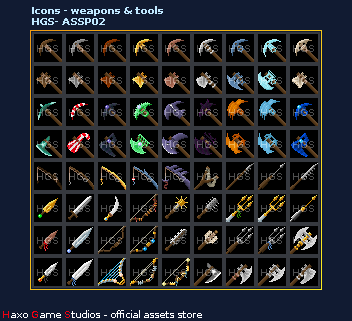Weapons / Tools by Haxo Game Studios