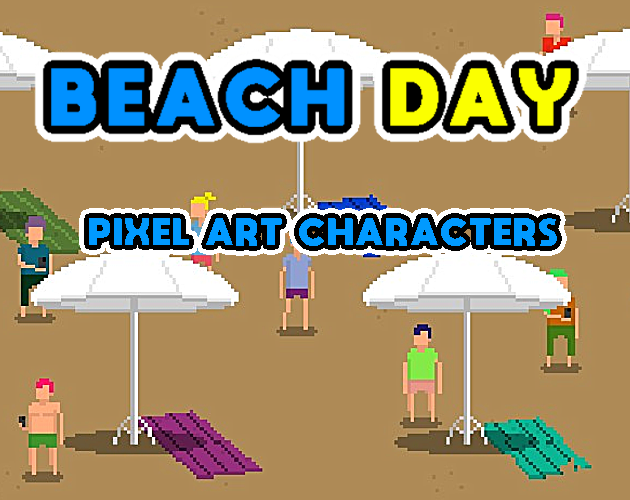 Beach Day Characters Asset by OddestEagle