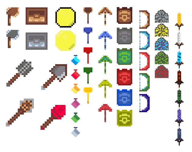 16x16 Medieval Items by victorcorradi