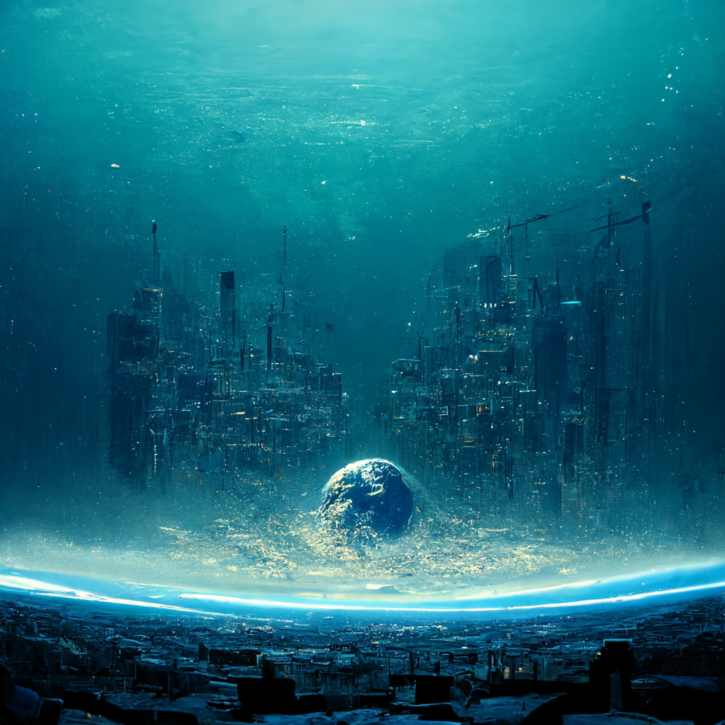 Work Time - Welcome The Blue Planet by Keqing Wang