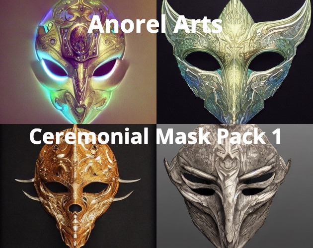 Ceremonial Mask Pack 1 by AnorelArts