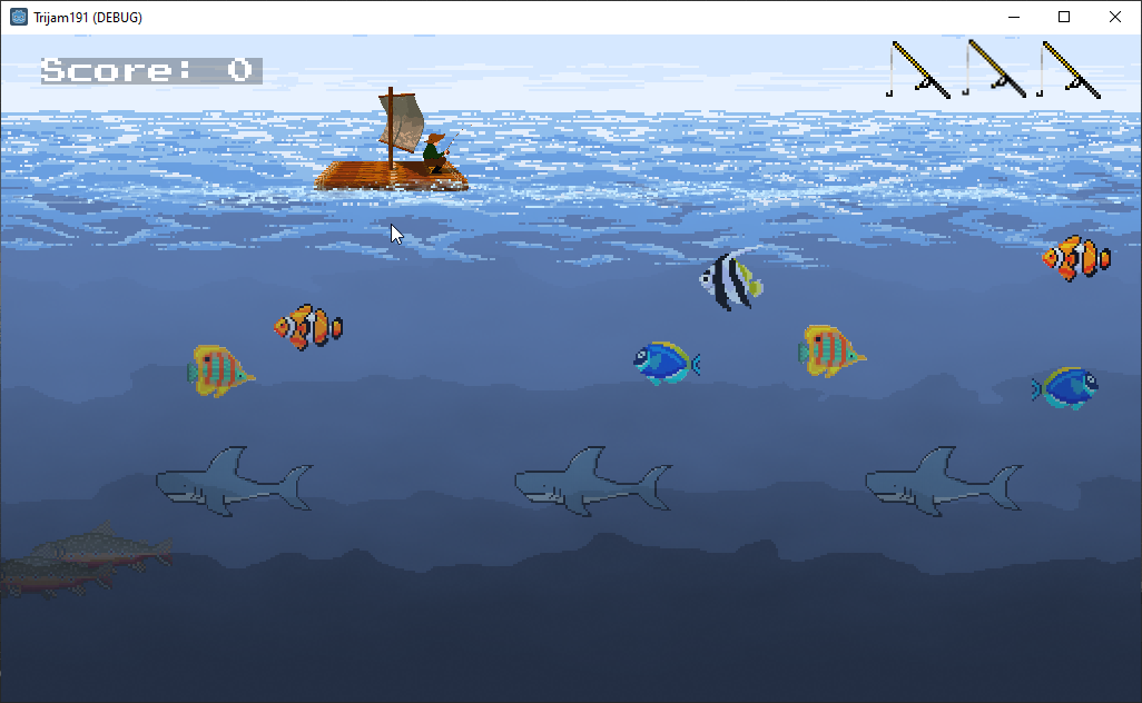 Stranded On A Raft by DΞDTED for Trijam #191: The 3 hour game jam - itch.io