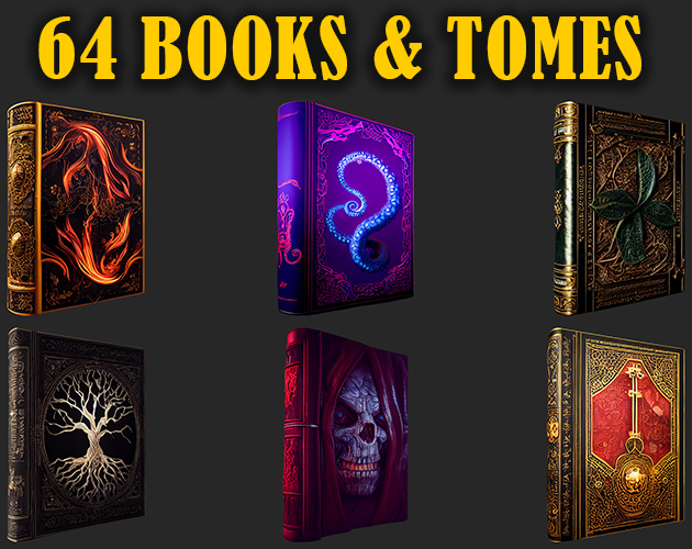 64 Magical Books & Tomes by Xanthius