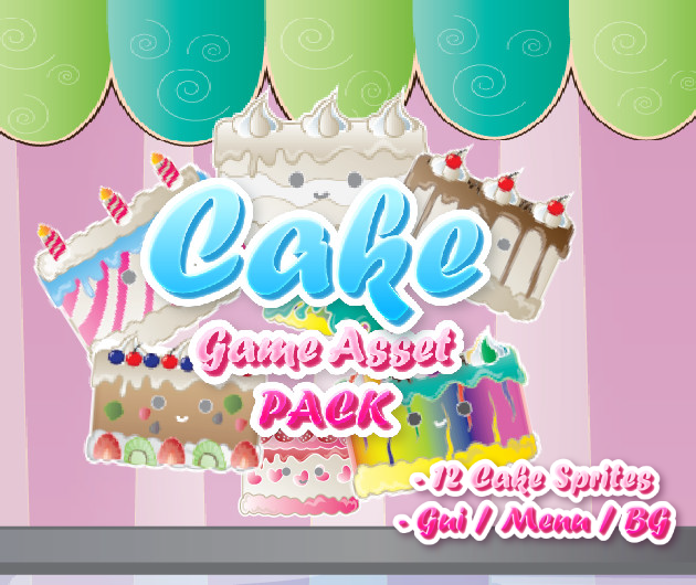 Cake Dessert Game Asset Pack by LiteBoot