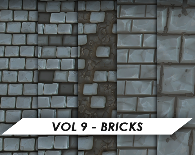Stylized Textures - Vol 9 - Bricks 2 by oleekconder