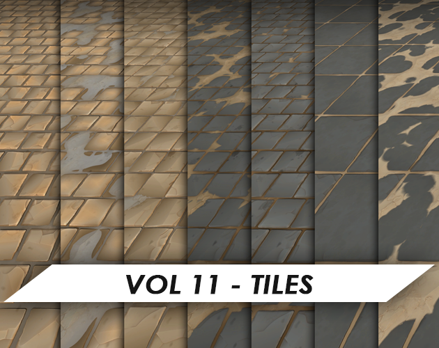 Stylized Textures - Vol 11 - Tiles 2 by oleekconder