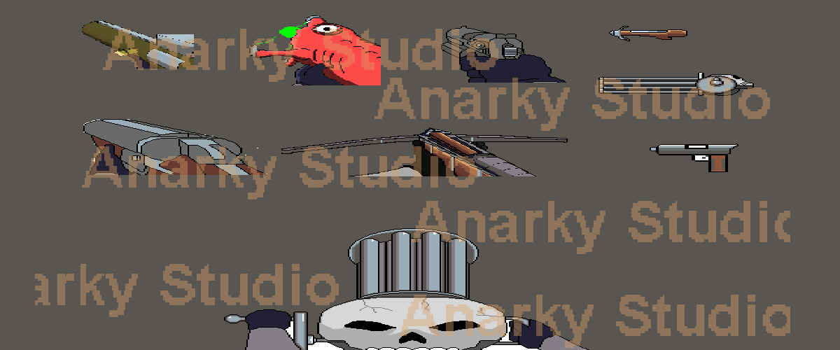 2D FPS Weapon Pack Bundle by Assisted_Anarky