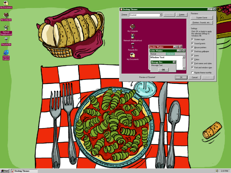 Windows 98 Plus Build 1700 Lost Themes by Tayanfrieson