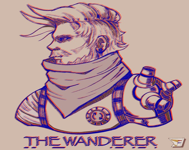 The Wanderer by lightxsaltonpaper