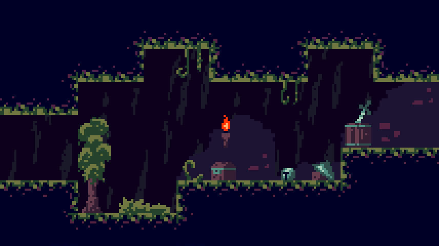 2D Dungeon Platformer Tileset by Erik Svan