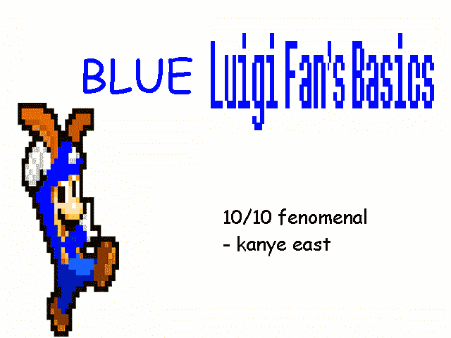 Blue Luigi Fan's Basics by BlueLuigiFan