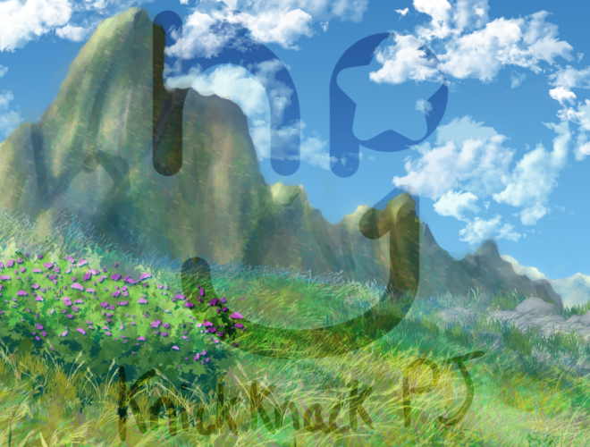 Visual Novel Background Tilted Fields By Knickknack Pj