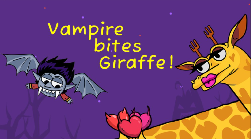 Vampire Bites Giraffe! by Cghoton