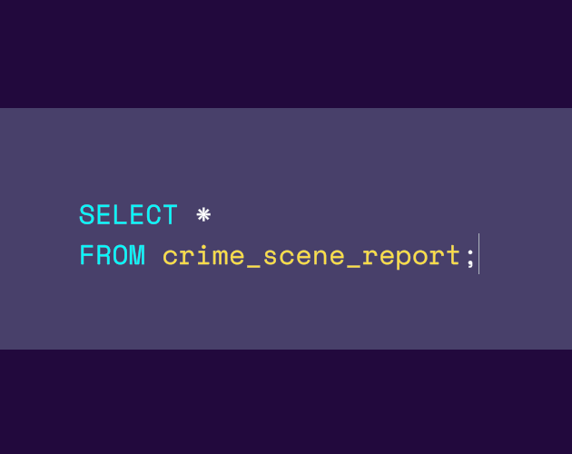 SQL Murder Mystery By Part time Maniac