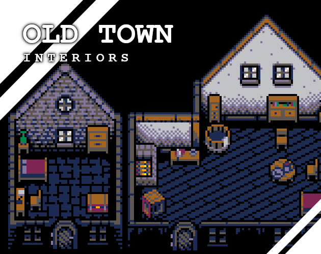 Fantasy RPG Tileset: Old Town Interiors by Electric Lemon