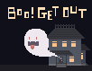 Boo! Get Out! by Qing