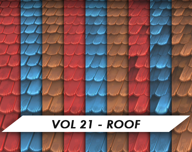 Stylized Textures - Vol 21 - Roof by oleekconder