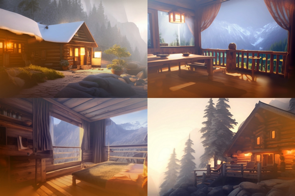Wooden Guesthouse in the Mountains Pack: 14 Visual Novel Backgrounds by ...