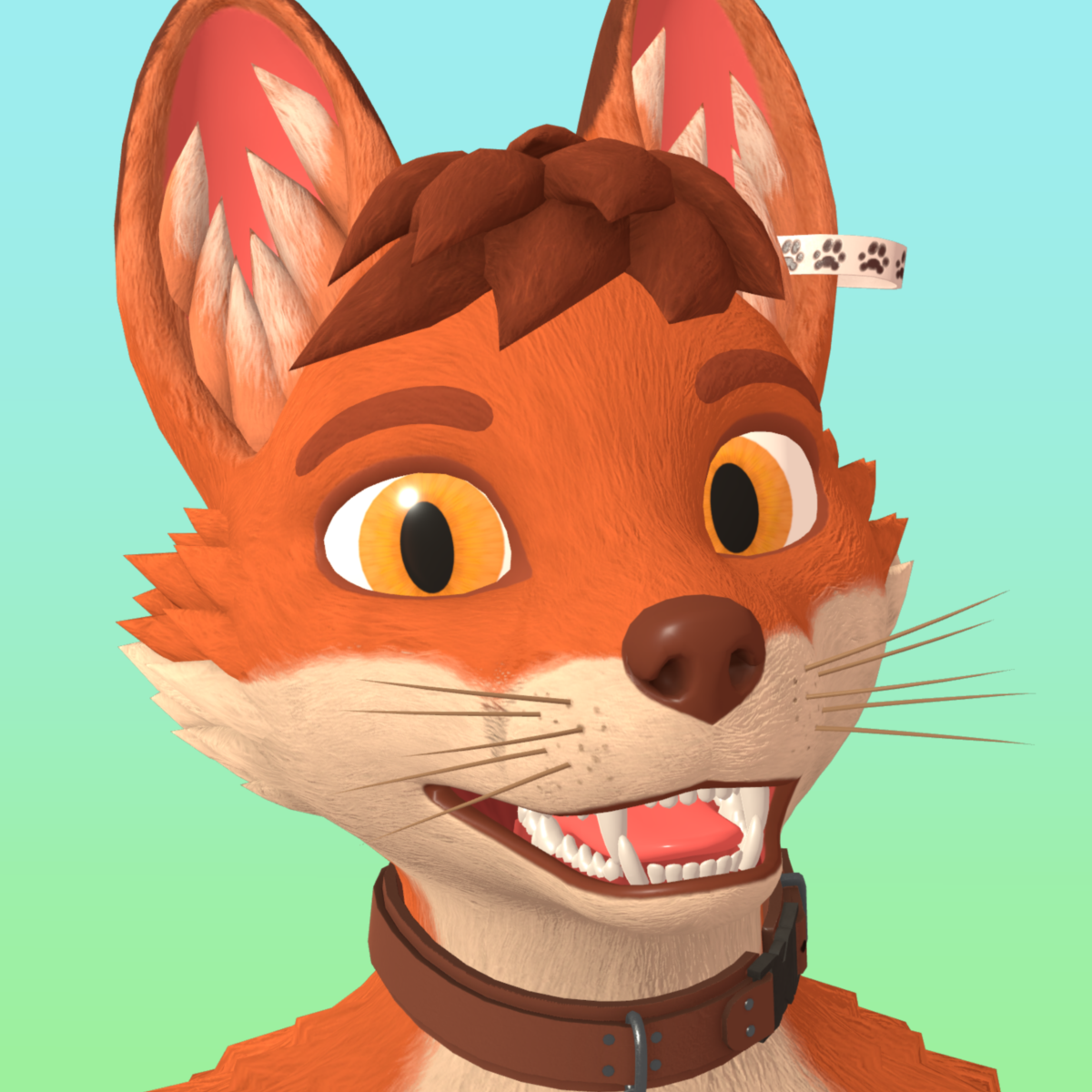 YAF - Yet Another Fox (VRChat, ChilloutVR, VRM) by Squirrelbite