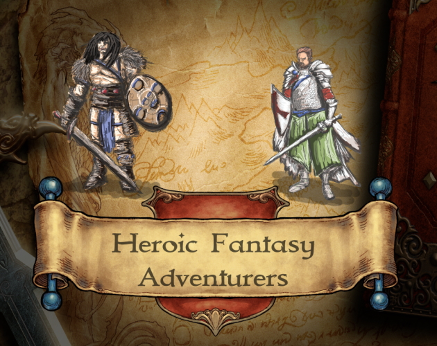 Fantasy Heroic Adventure Character Sprites by Matt Lloyd