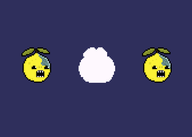2D Pixel Art Undead Rotten Lemon Sprites by Pixxilandartstudio