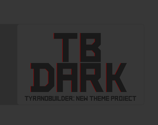 TB Dark Theme by FoGameRu