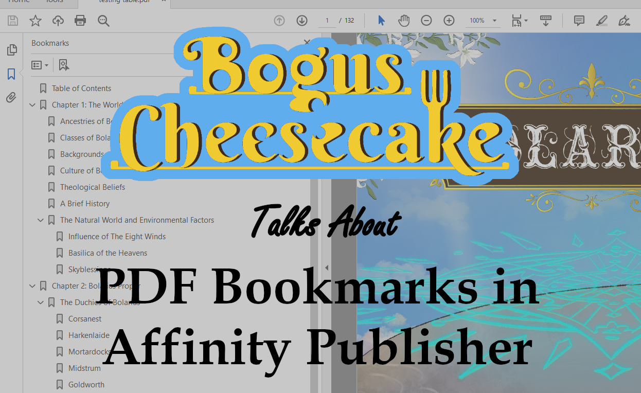 BC Blog: Affinity Publisher - PDF Bookmarks - itch.io