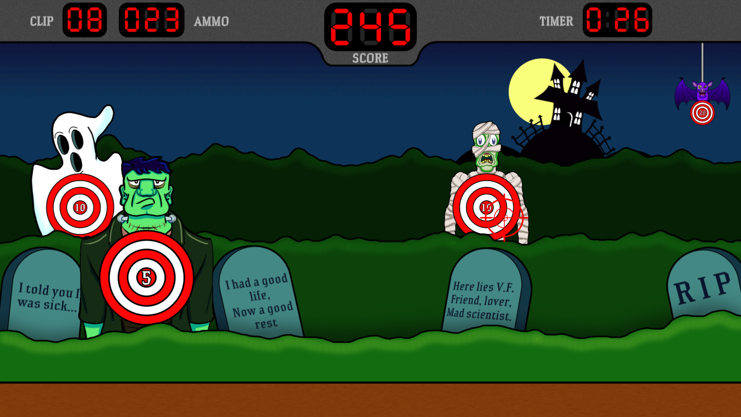 Silver Bullet Shooting Gallery by Arkade Games