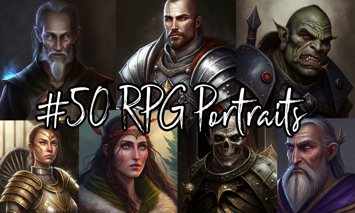 #50 RPG Characters Portrait Illustration by bowoli