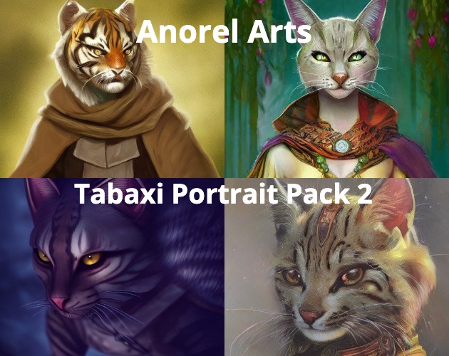 Tabaxi Portrait Pack 2 by AnorelArts