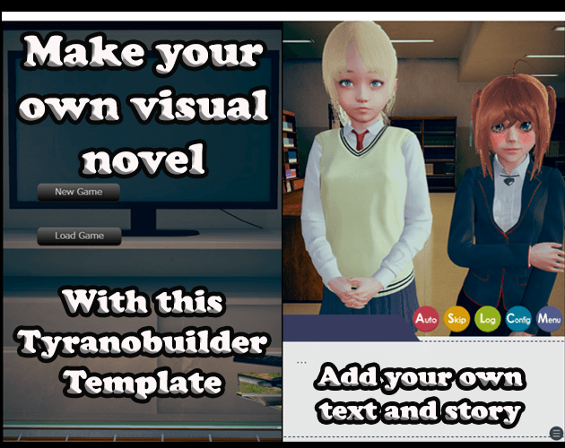 Make your own Visual Novel ~ Free Tyranobuilder Project File by Quark_Yifu