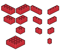 Lego-like Pixel Bricks by PixelArchitecture