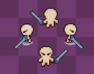 Top-Down Character Base with Sword! by Laura Pereira