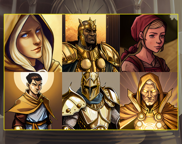 100 Medieval Human Characters | Cel-Shaded/Comic Style by Zoja