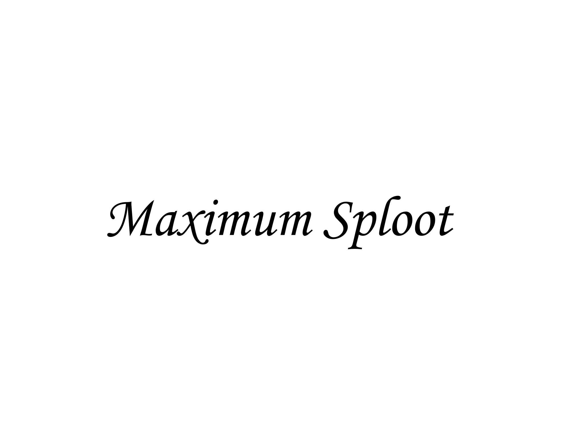 Maximum Sploot By Pensivity