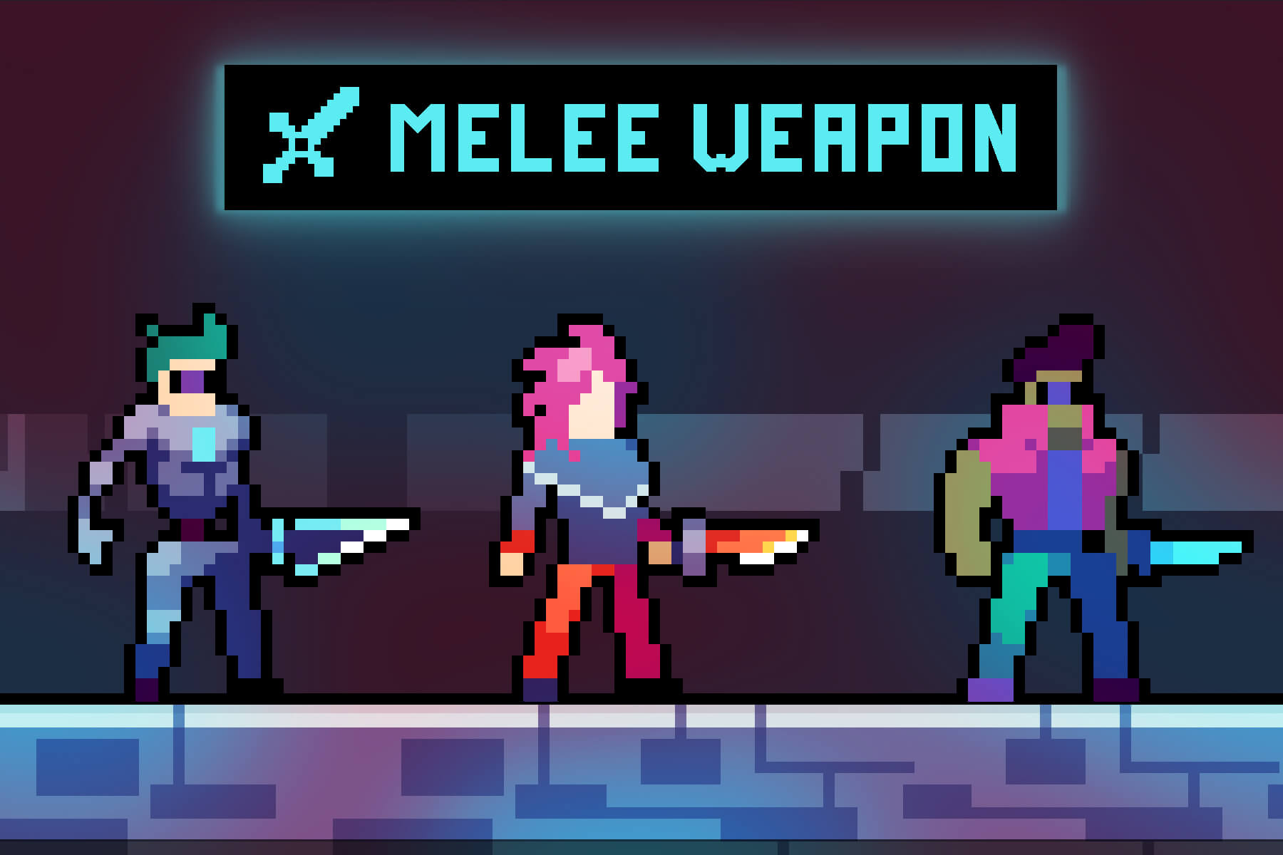Free Characters With Melee Attack by Free Game Assets (GUI, Sprite ...