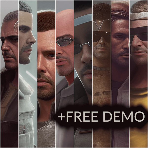 100 Male Mercenary profile pictures by Artel