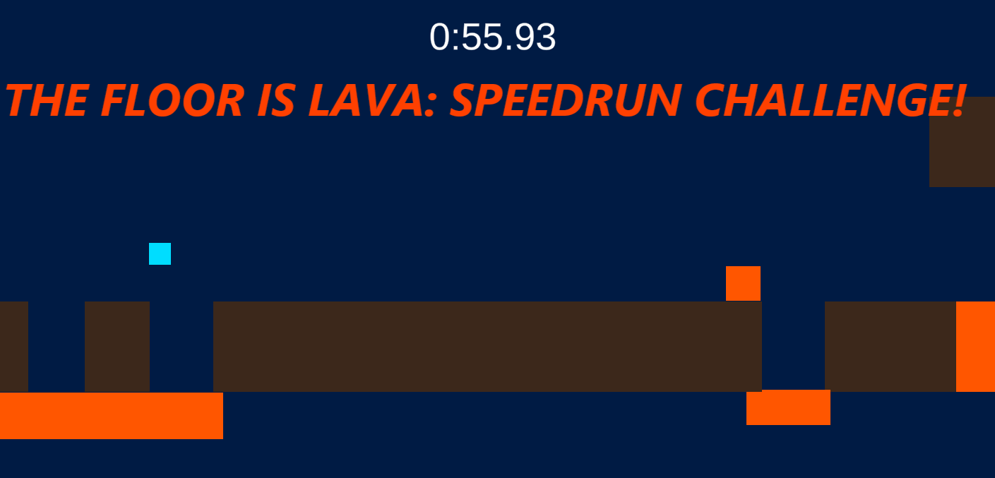 The Floor is Lava: Speedrun Challenge! by SvenBTB for 1-Button Jam 2022 ...