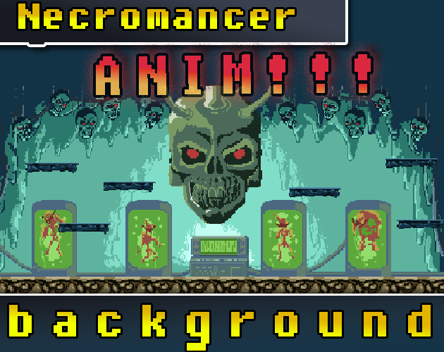 Pixel Art Necromancer Arena by Kris Way