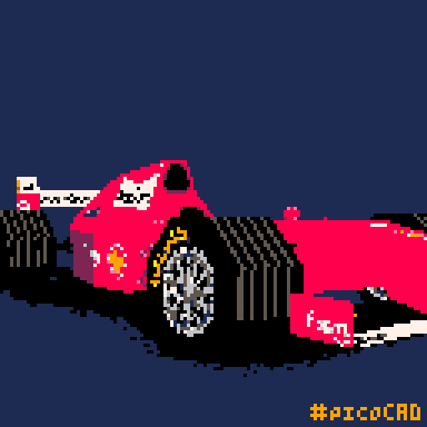 Michael's Ferrari - picoCAD Jam Submission by koppikuoriainen