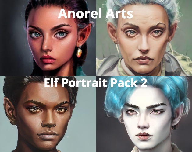 Elf Portrait Pack 2 by AnorelArts