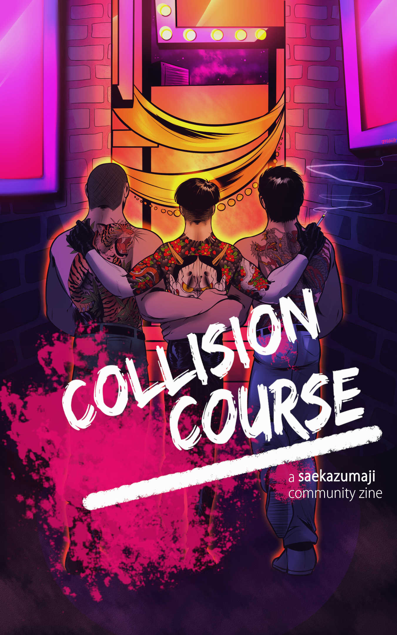 COLLISION COURSE: a saekazumaji community zine by lunar-glitch