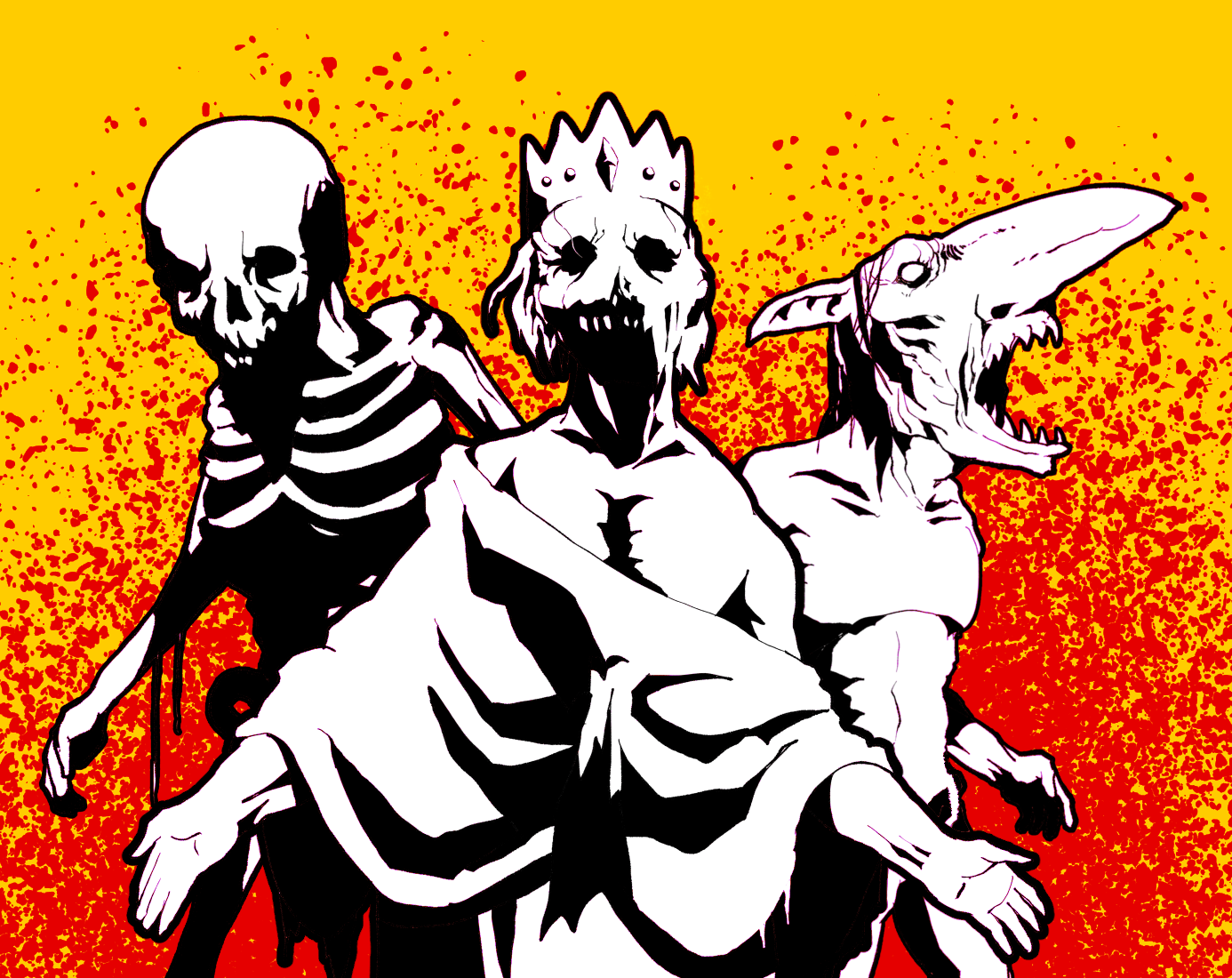 MÖRK BORG Paper Minis by Chaoclypse