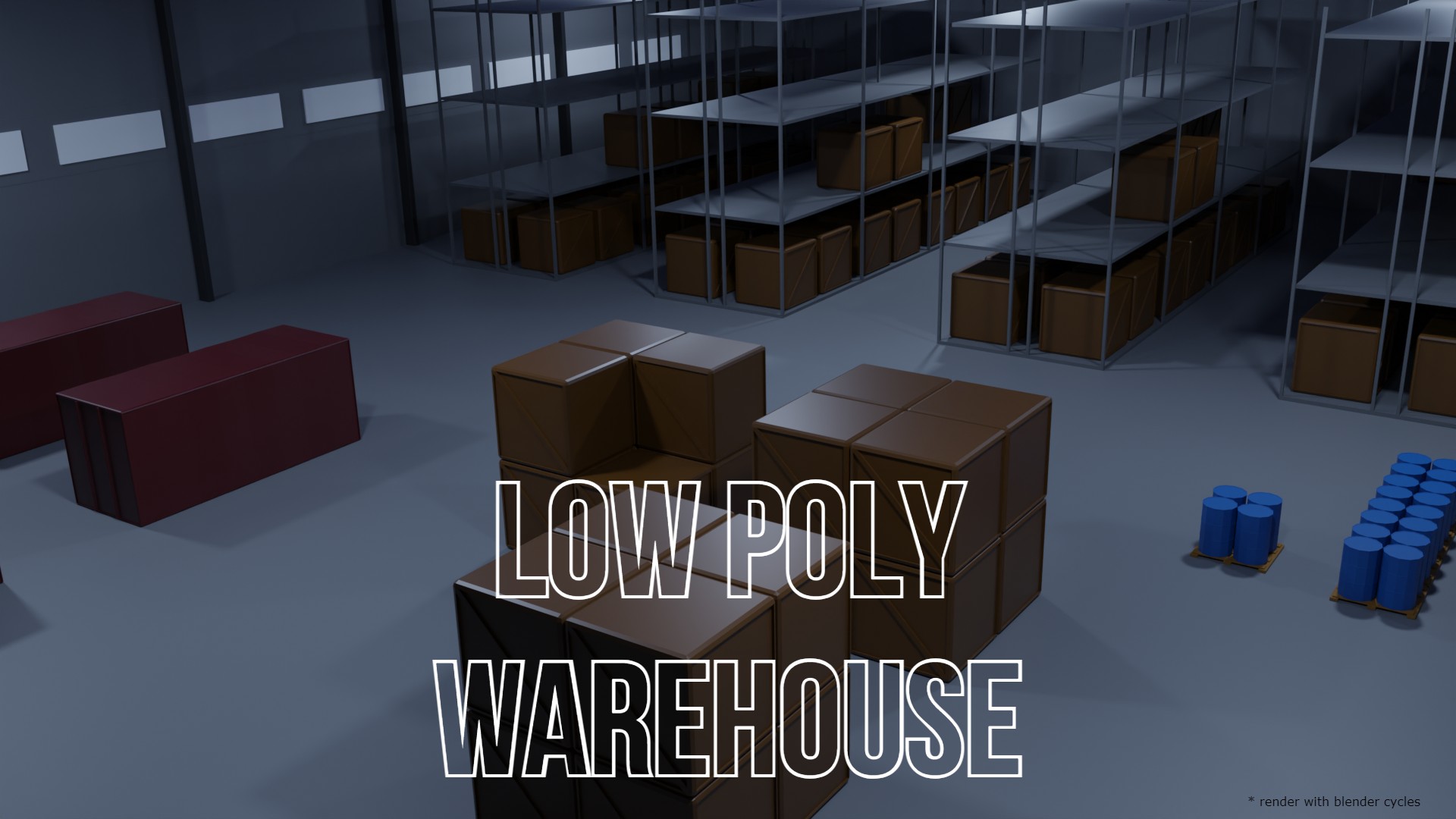 Low Poly Warehouse by mastjie