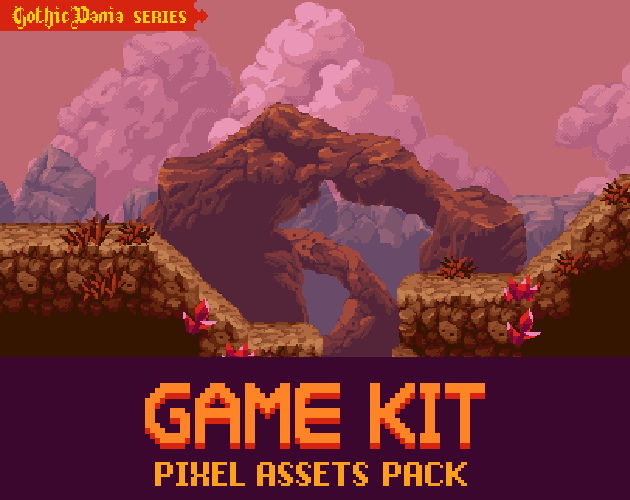 Gothicvania Rocky Pass Environment by ansimuz