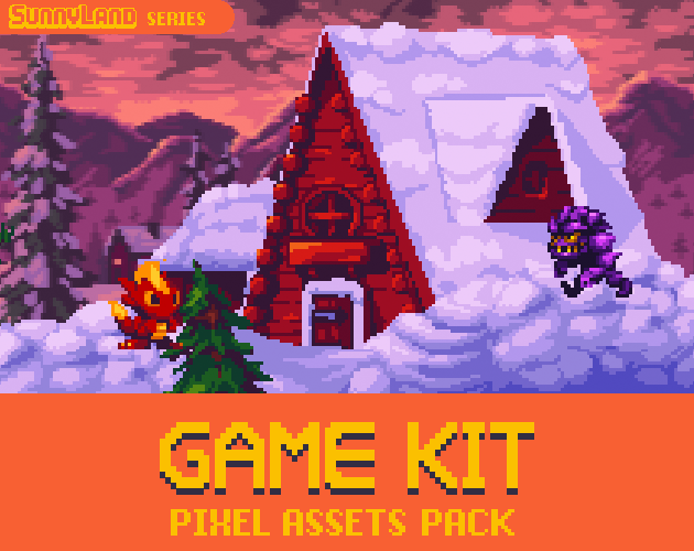 SunnyLand Winter Forest by ansimuz