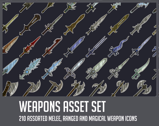 200+ Weapon Assets Set by GabrielaTot
