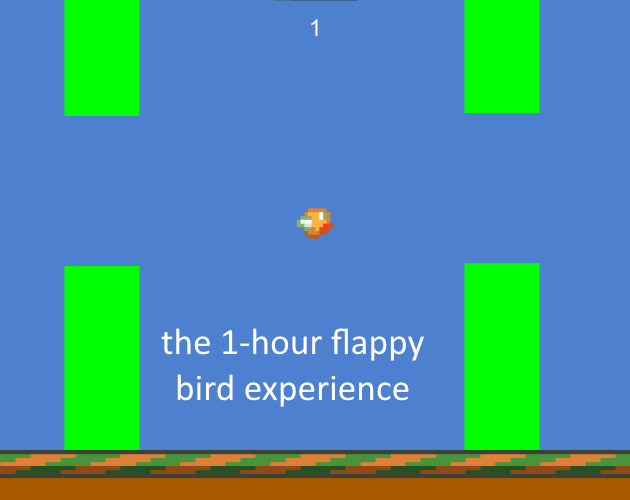 1-hour flappy bird by Lapraniteon