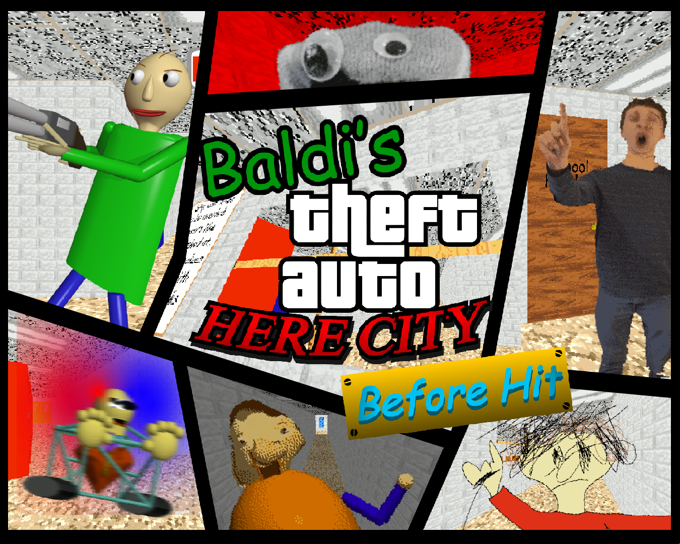 Baldi's Theft Auto: Here City Before Hit by Just A Jad