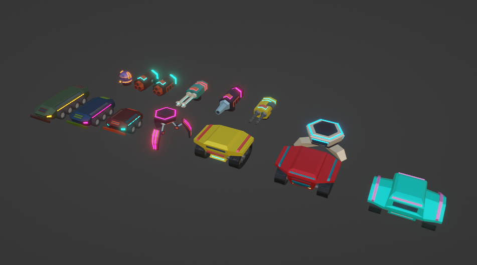 Low Poly Tanks Assets by BlackBugit